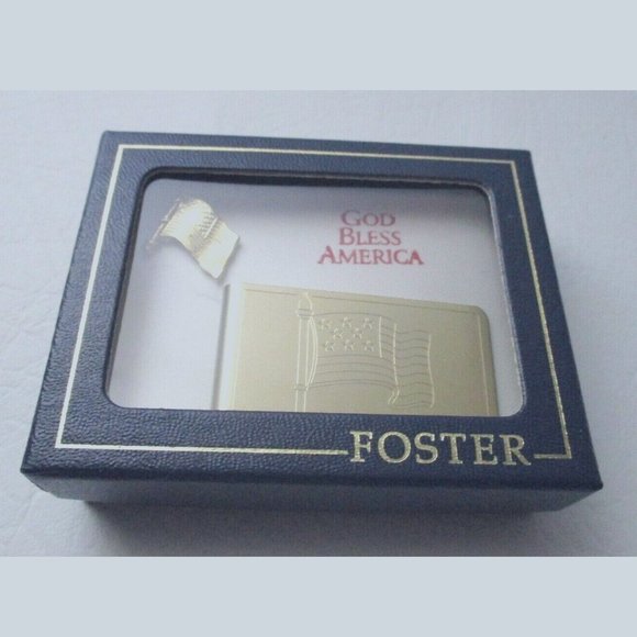 Foster | Accessories | Foster Gold Money Clip Card Holder God Bless ...